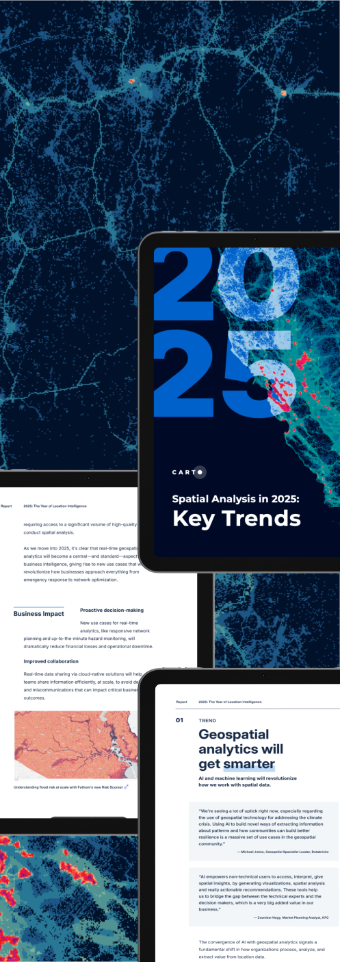 Report: Spatial Analysis in 2025 - Key Trends | CARTO