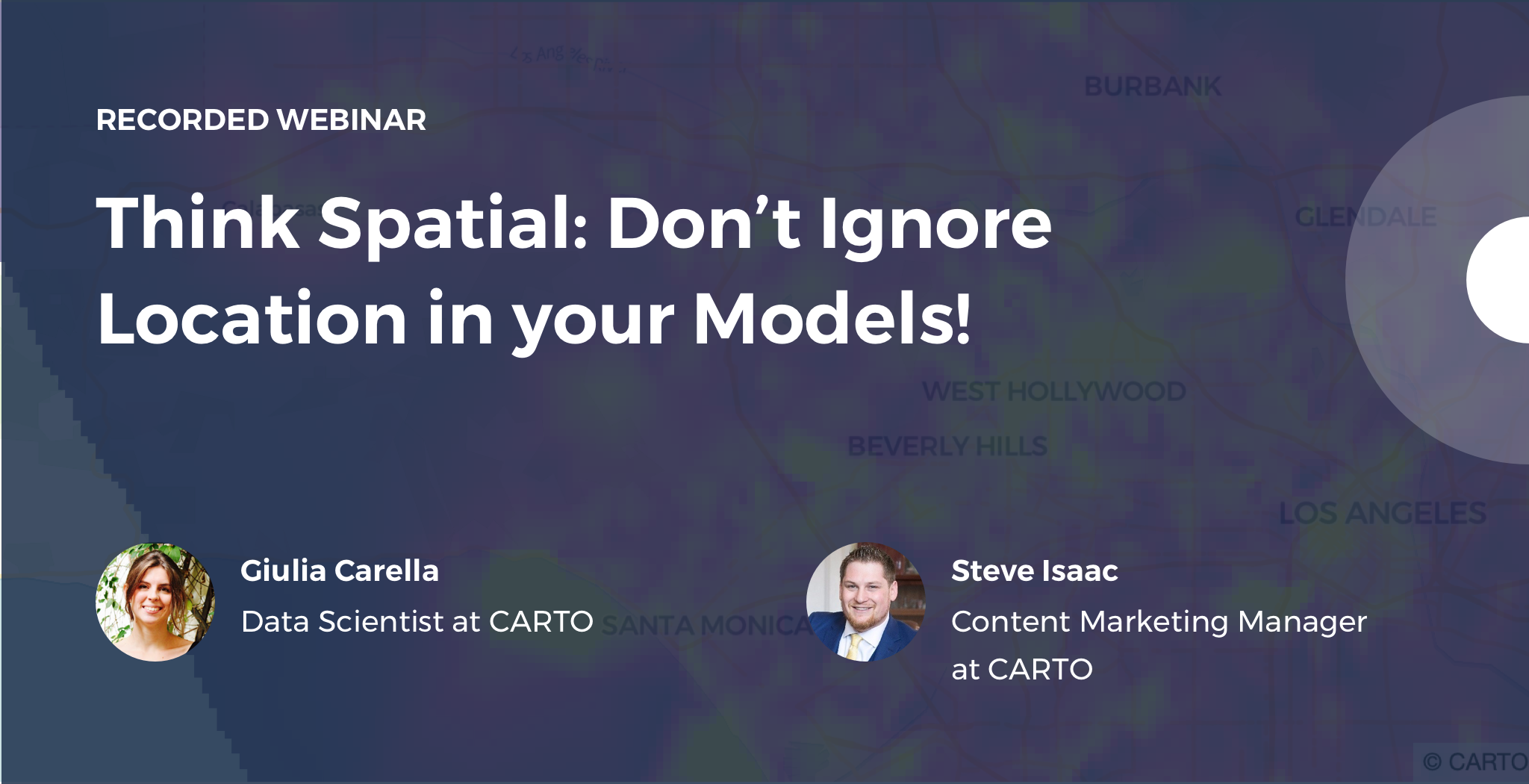 Webinar: Introduction to Spatial Modeling | CARTO