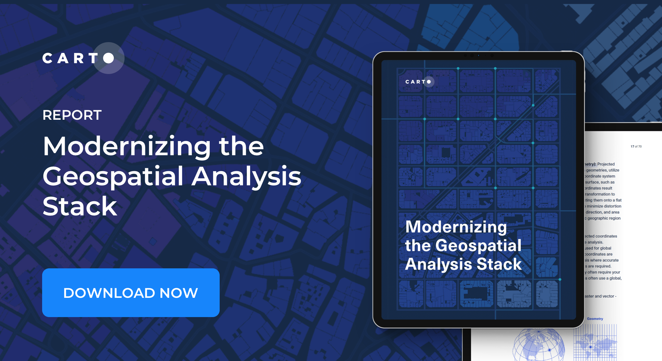 Free Report: Modernizing the Geospatial Analysis Stack | CARTO